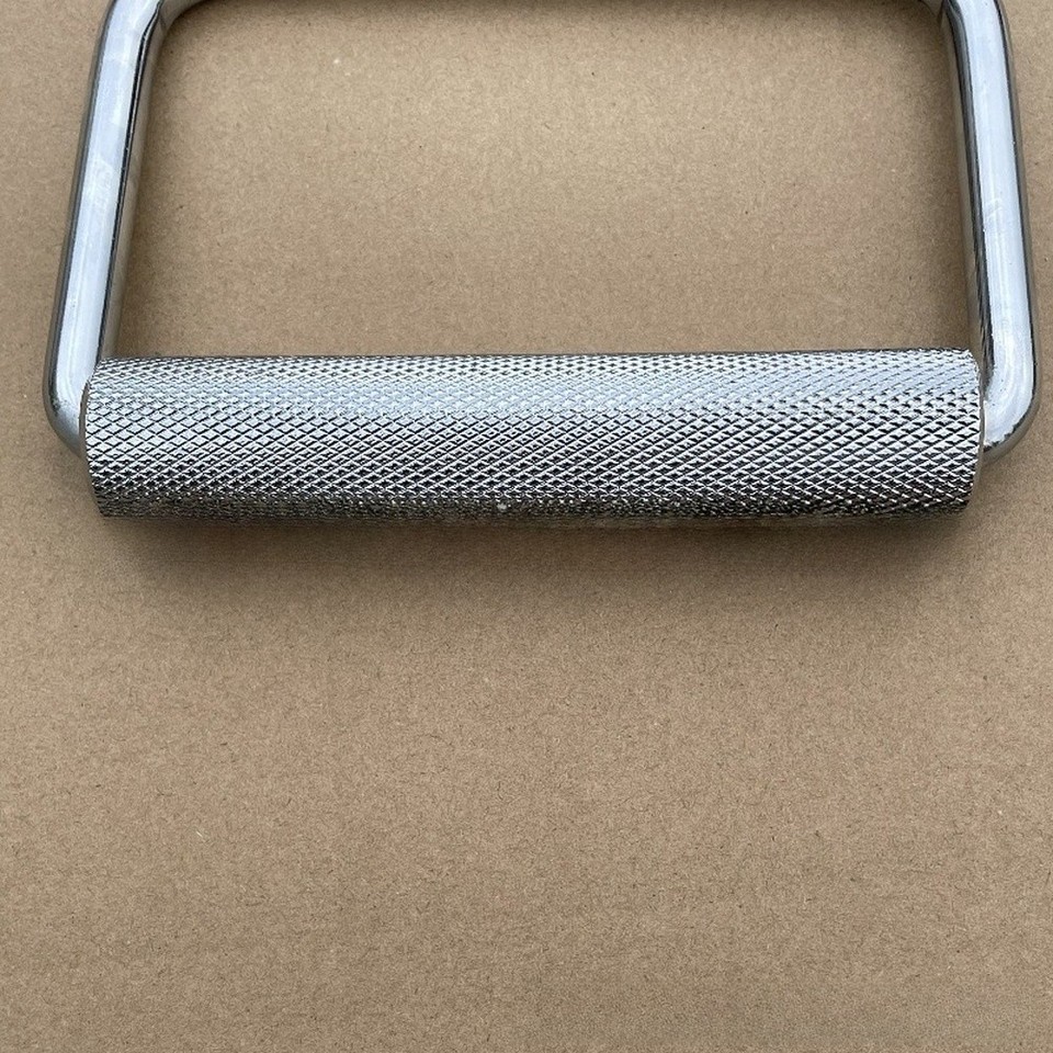 steel pulley handle D shaped for gym cable machine back muscle workout ...