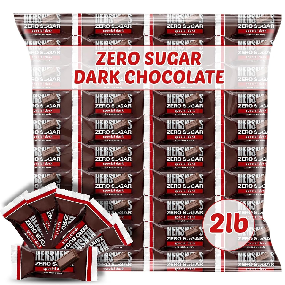 Sugar Free Special Dark Chocolate Miniature Bars – 2LB Bulk No Sugar ...