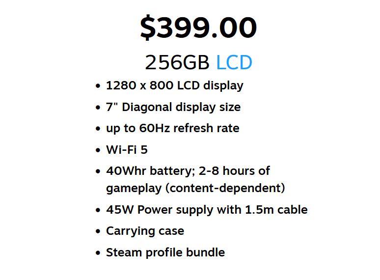 Valve Steam Deck LCD 256GB - / New in box / Factory Seal / Free ...