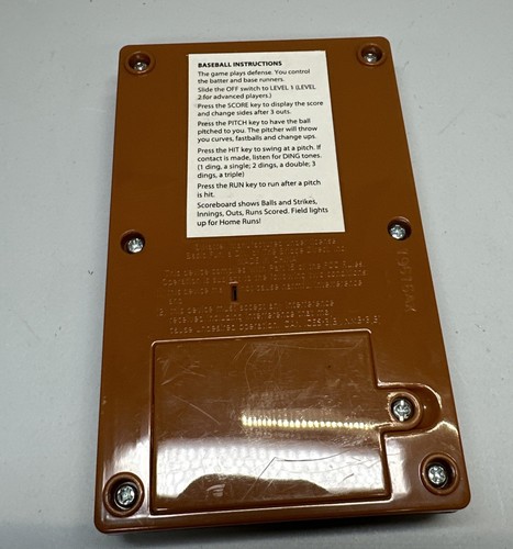 Vintage Mattel Classic LED Baseball Handheld Electronic Game Tested ...