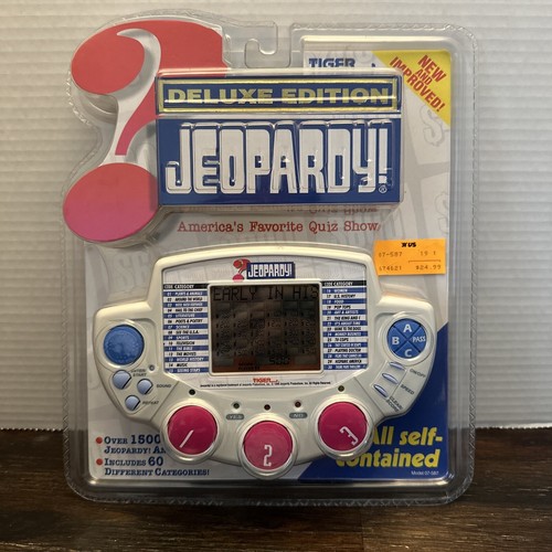 Jeopardy Deluxe Edition Handheld Electronic Game Tiger 1999 Toy Gift ...