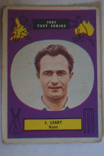 Cricket Collectable Vintage A & B C 1961 Test Series Card Stuart Leary ...