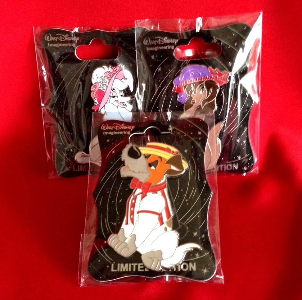 Disney Pins WDI Dapper Dans Dogs Oliver and Company Rare 2016 Pin Set ...