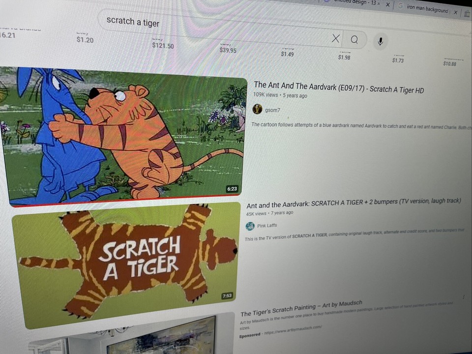 The Ant And The Aardvark Animation Cel 1969 Vtg Cartoon Network Pink ...