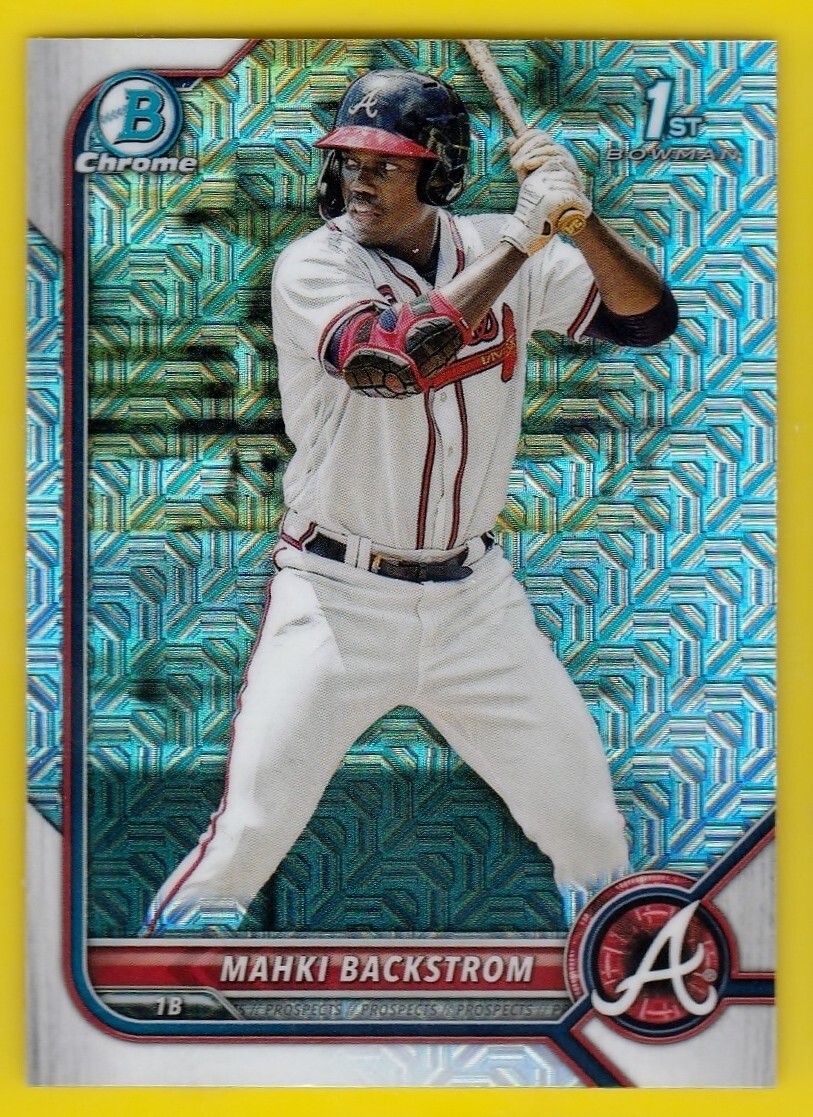 2022 Bowman Chrome BCP-121 Mahki Backstrom Mojo Refractor 1st Braves | eBay