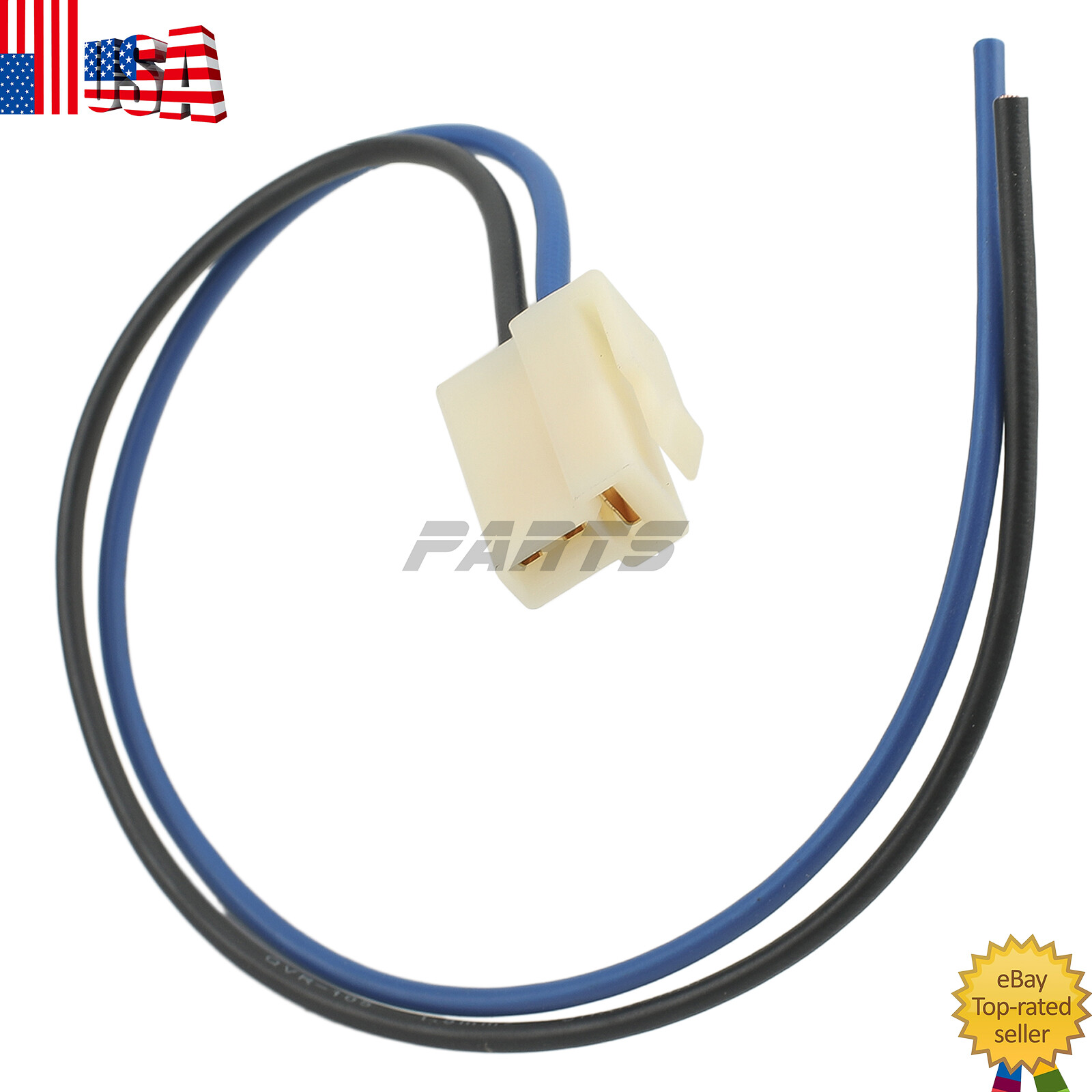Universal Electric Cooling Fan 2 Terminal Pigtail Plug Wire Harness ...