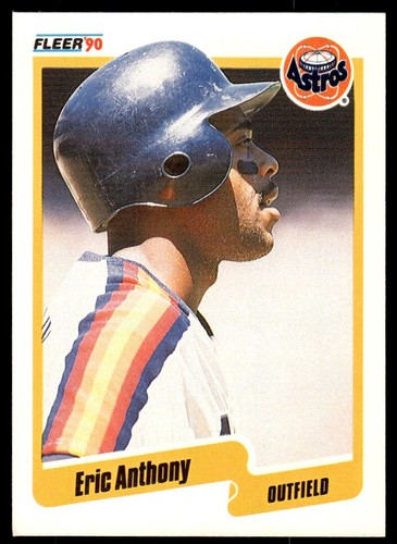 1990 Fleer Baseball Card Eric Anthony Rookie Houston Astros #222 | eBay