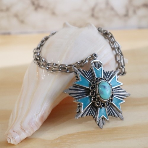 Vintage Statement Necklace Color Turquoise 12 Inch | eBay