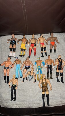 WWE WWF Wrestling Action Figure Lot - Beaters for Parts, Customs 1985/ ...
