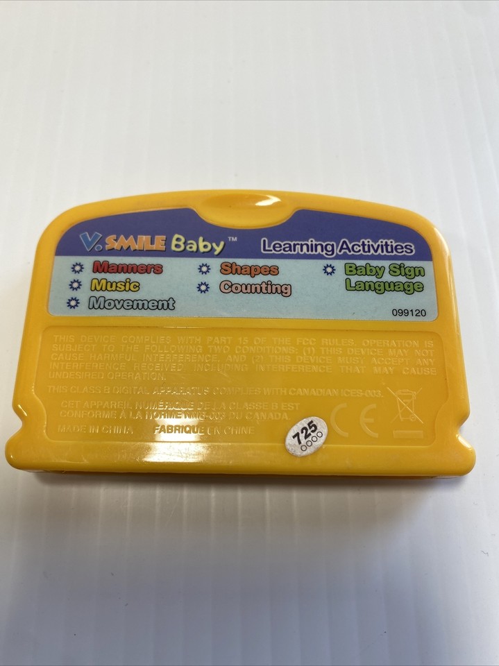 Vtech V Smile Baby Barney Cartridge 2007 Learning Activities Shapes ...