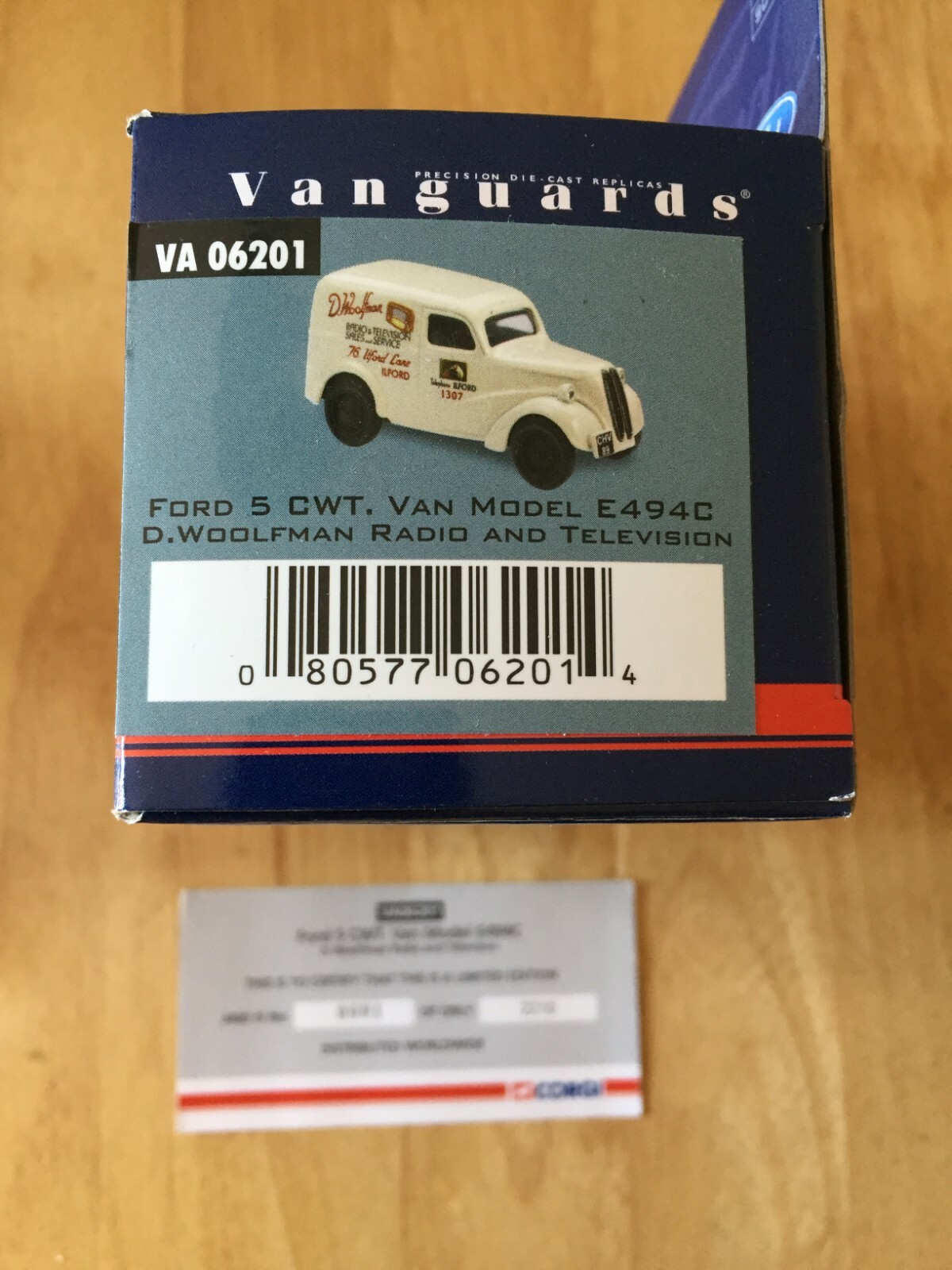 Corgi Vanguards Va06201 Ford 5cwt Van Model E494c Woolfman Limited ...