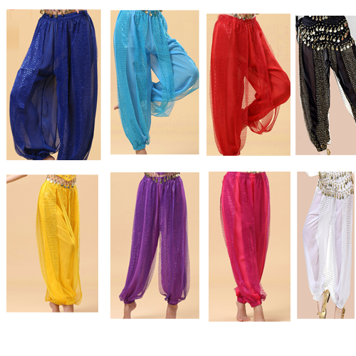 Belly Dance Trousers pants No sequins Bollywood Indian Costume Womens ...