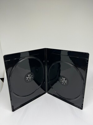 NEW 7MM 4K ULTRA HD SLIM BLACK DOUBLE (2) DVD CASE, SLEEVE, PS2-7MM UHD ...