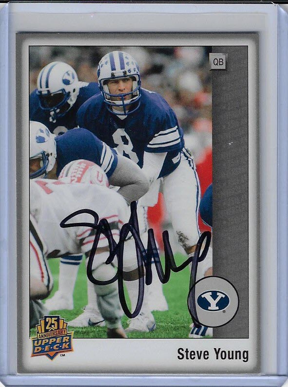Steve Young Autographed Signed 2014 UDA Anniversary Set Card