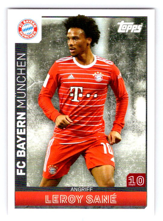 TOPPS FC Bayern München 2022/23 Sticker Cards Leroy Sané | eBay.de