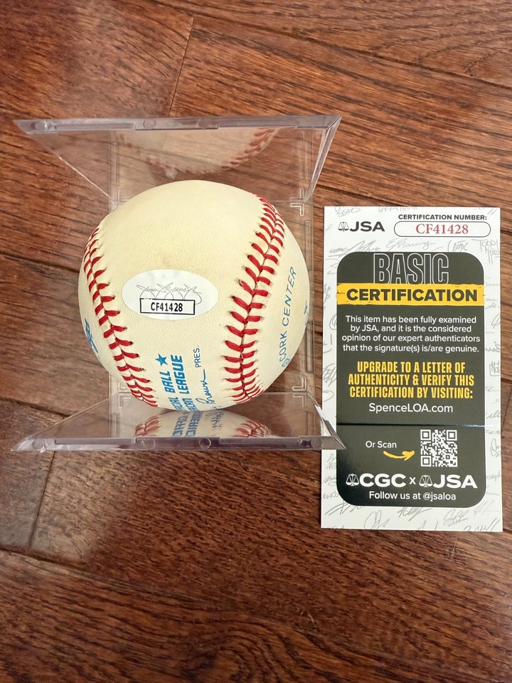 Ed Lopat Single Signed OMLB Very Clean JSA Authentic Yankees Orioles d ...