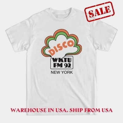 Disco 92 WKTU-FM 92.3 New York Radio NEW White Short Sleeve T-Shirt | eBay