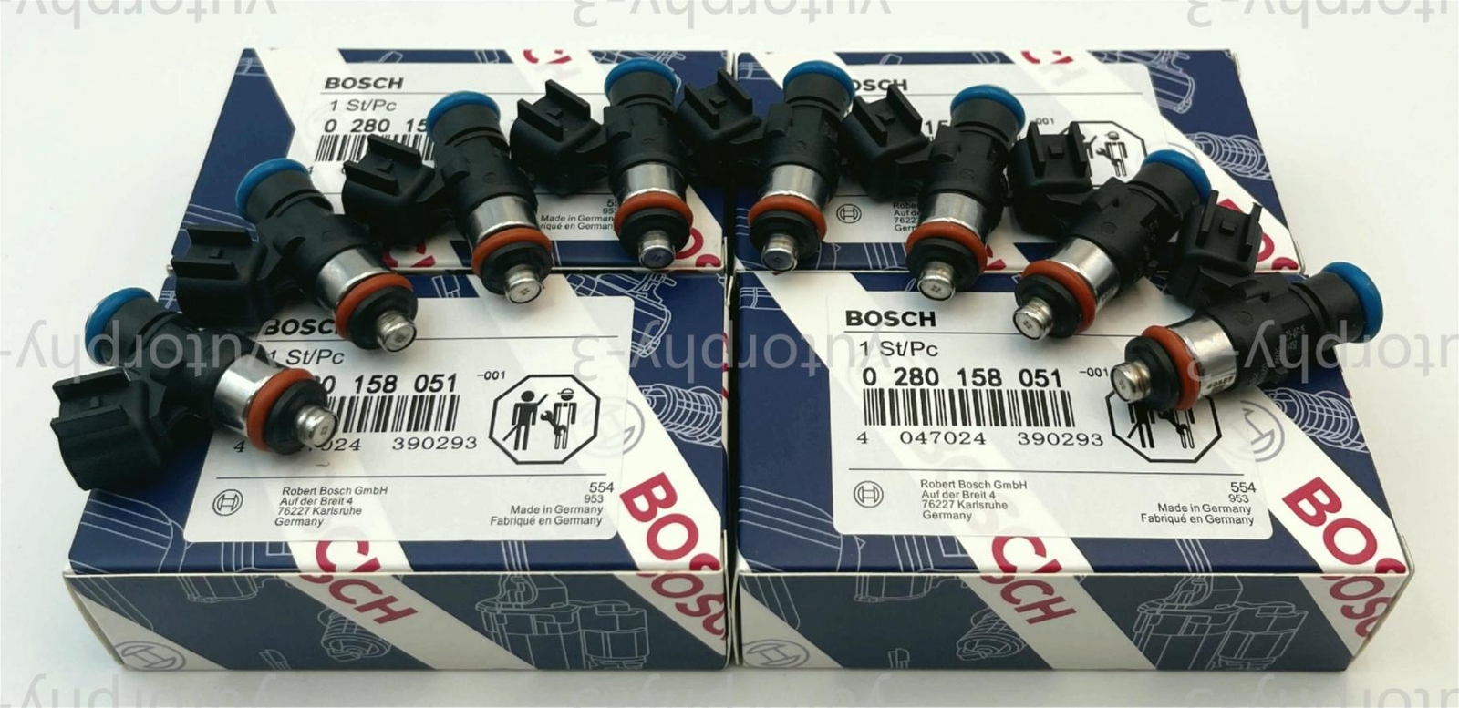 8PCS OEM 42lb Fuel Injectors 0280158051 For Corvette Camaro SS LS3 L99 ...