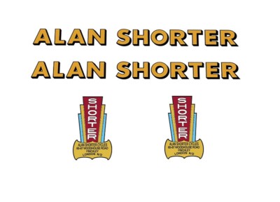 Alan Shorter Bicycle Decals, Stickers n.02 | eBay UK