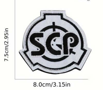 SCP Foundation Logo Patch Hook Loop Backing Secure Contain Protect ...