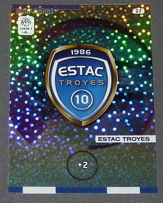 ECUSSON BADGE ESTAC TROYES AUBE FOOTBALL ADRENALYN CARD PANINI 2015 ...