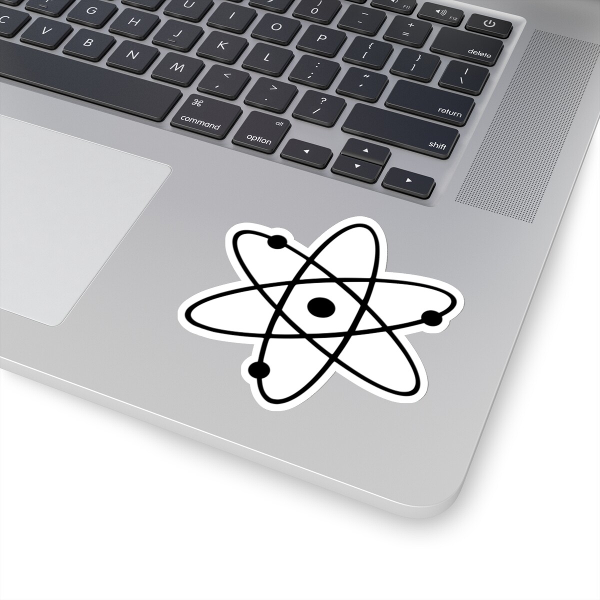 Atomic Material Atom Label Warning Logo Science Kiss-Cut Sticker Vinyl ...