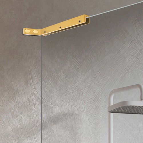 Right SideGlass Door L-shape Stabilizer Bracket Glass Support Bracket ...