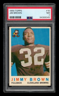 1959 Topps Set-Break # 10 Jim Brown PSA 7 NM | eBay