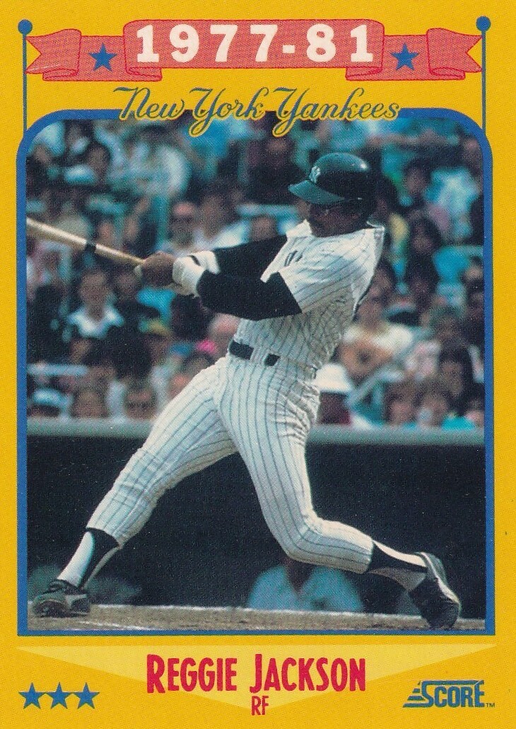 1988 Score Salute to Reggie Jackson #502 - New York Yankees NM | eBay