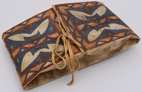 EARLY NATIVE AMERICAN INDIAN PARFLECHE HIDE PACKET ENVELOPE 16" x 9" | eBay
