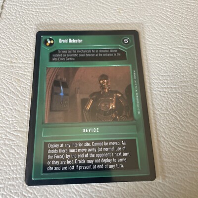 SWCCG: Droid Detector Premiere SW Star Wars CCG Decipher | eBay