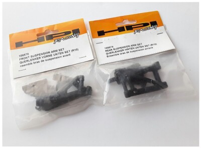 HPI HB Racing 108574 108570 Front & Rear Suspension Arm Set R10 ...