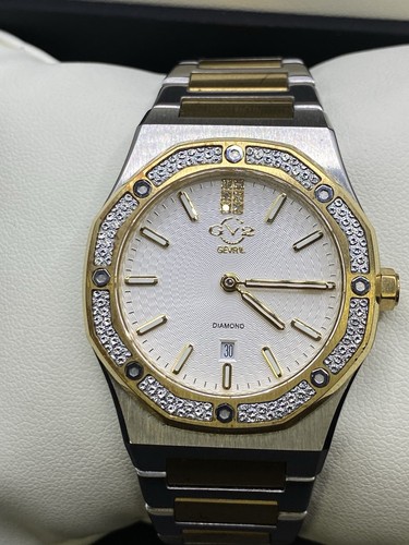 GV2 by Gevril Women's Palmanova Two/Tone YG Swiss Quartz Watch | eBay