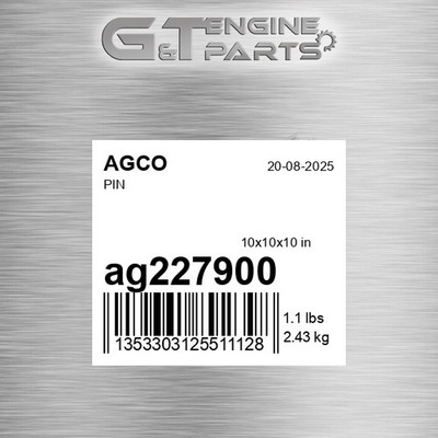 AG227900 PIN fits AGCO (Surplus Open Box) | eBay