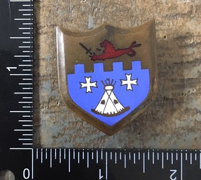 WW2 US Army 12th Infantry Regiment DI DUI Unit Crest CB Pin German Made ...