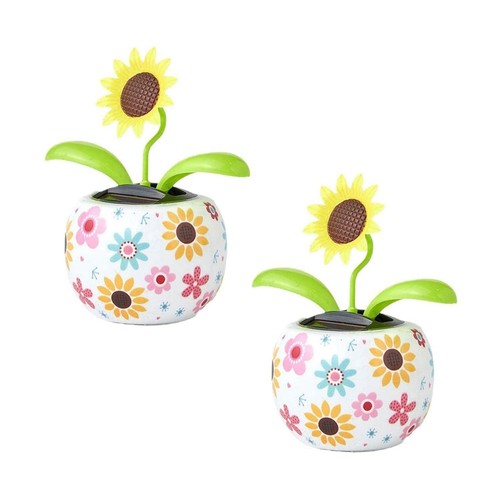 Sunflower Solar Dancing Flower Solar Toys Solar Powered Swinging ...