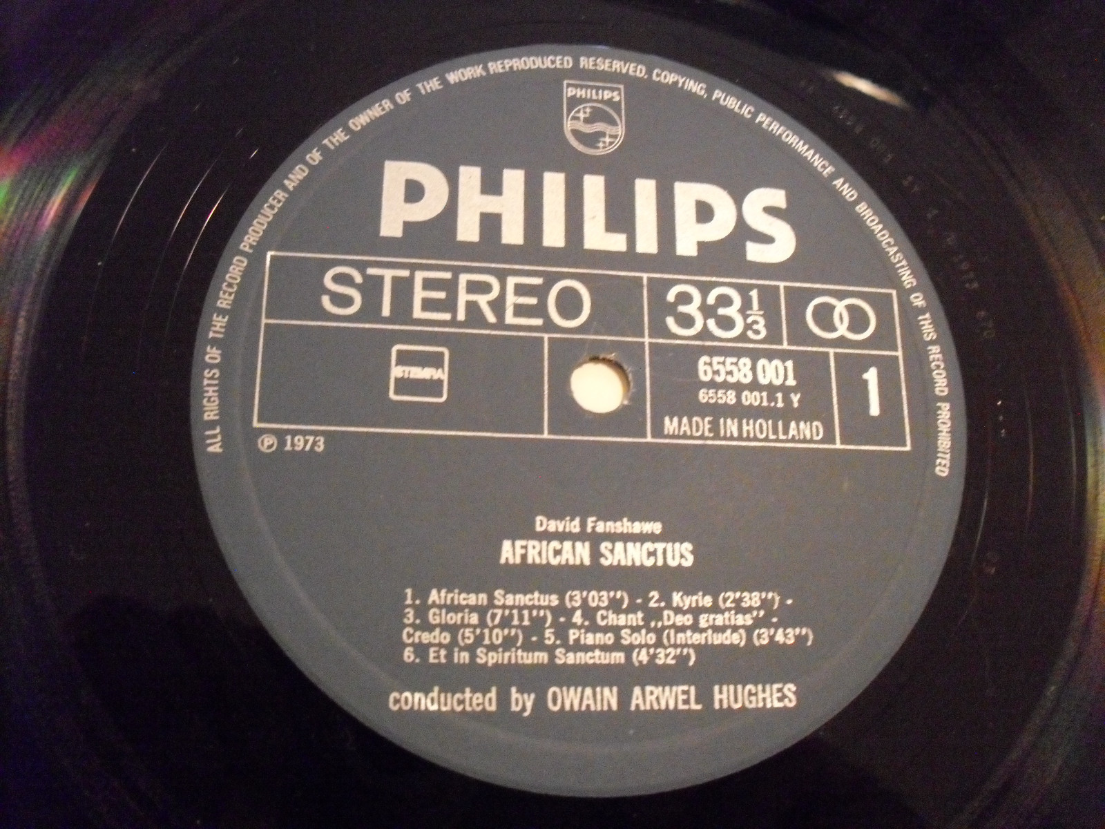 David Fanshawe, African Sanctus, Philips 6558 001, 1973, Field ...