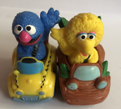 Hasbro Sesame Street Workshop Grover Taxi Toy Car 2013 Jim Henson Big ...