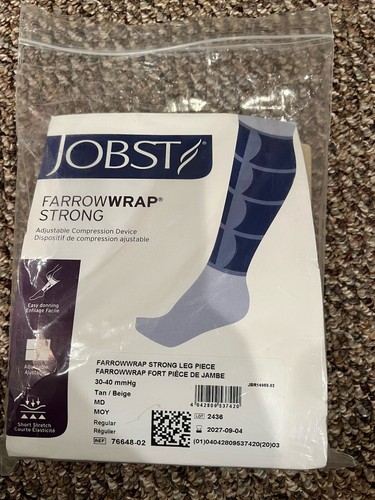 JOBST FarrowWrap Strong LEG Compression device M Regular 30-40 mmHg Tan ...