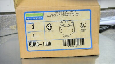 OZ GEDNEY GUAC-100A, 1" ALUMINUM EXPLOSION PROOF OUTLET BOX | eBay