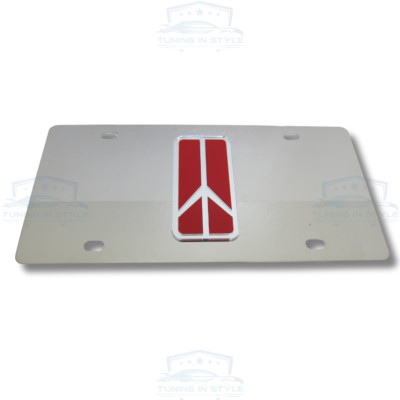Oldsmobile 3D Emblem Mirrored Chrome Stainless License Plate | Metal ...