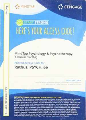 MindTapV2. 0 for Rathus' PSYCH, 1 Term Printed Access Card by Spencer A ...