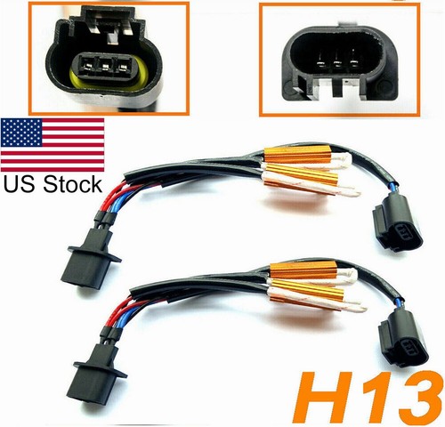 For Dodge H13 9008 LED Headlight Error Free Canbus Decoder Anti-Flicker ...
