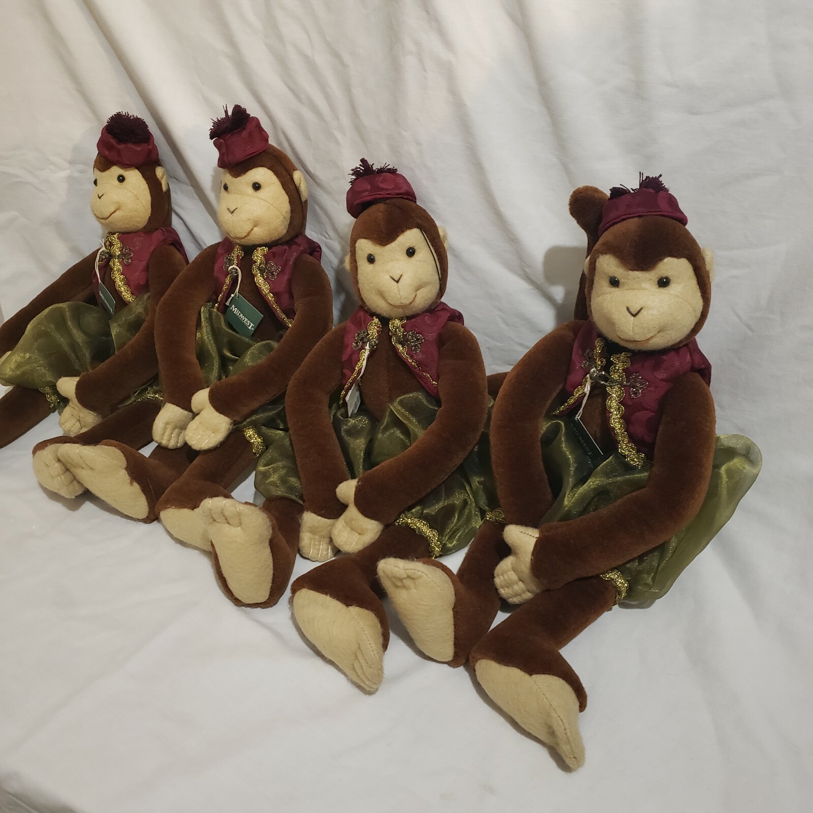 Midwest Of Cannon Falls Plush Stuffed Monkeys Circus Set of 4 Rare | eBay