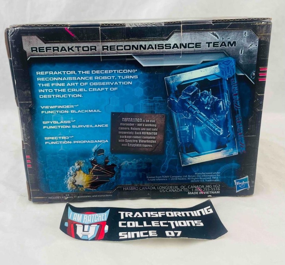 Transformers Siege War For Cybertron Refraktor Reflector MISB Recon Set ...