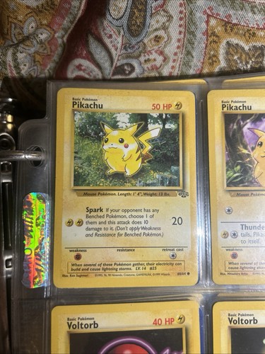 1999 Pokemon Jungle PIKACHU Card 60/64 Vintage 50 HP Spark | eBay