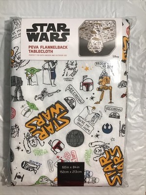 Star Wars PEVA Flannelback Tablecloth 60 in X 84 in | eBay