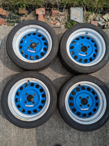 Weller Racing Steel Wheels (X4) 13" 4x95.25 / 4x3.75" Triumph MGB FF ...
