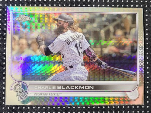 2022 Topps Chrome - Charlie Blackmon - Prism Refractor - #37 | eBay UK