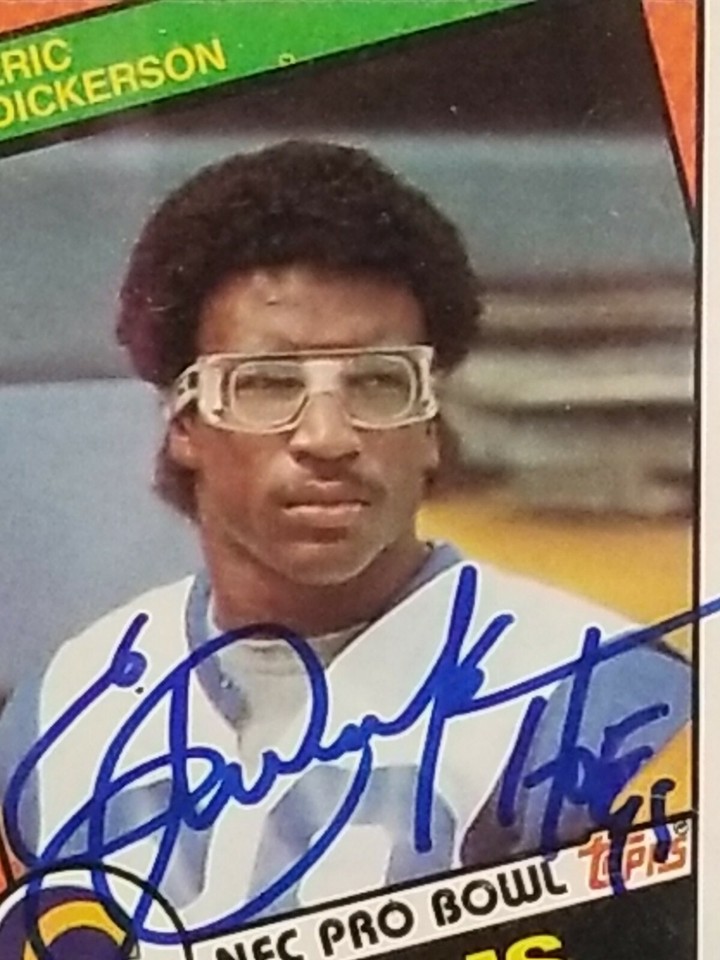 1984 TOPPS #280 ERIC DICKERSON RC ROOKIE HOF PSA 9 DNA AUTO | eBay